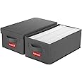 Amazon.com: NUSWOR DVD Storage Box - Perfect DVD Case Storage Solution, Stackable DVD Organizer ...