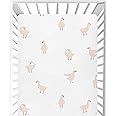 Amazon.com: CaTaKu Cute Gooses Duck Baby Crib Sheets Mini Crib Sheets ...