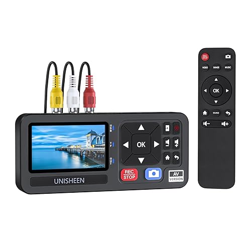 UNISHEEN UR230A Video to Digital Converter, AV Video Capture Box with 3 ...