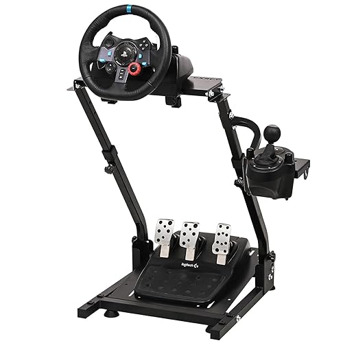 CXRCY Racing Wheel Stand Height Adjustable & Foldable Steering Wheel ...