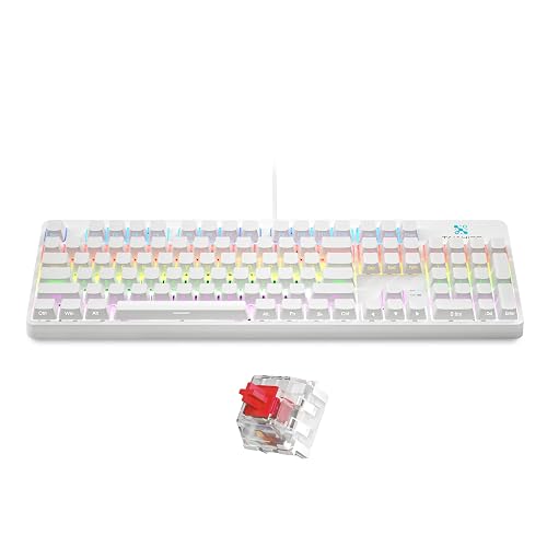 White Laptop Backlit Keyboard