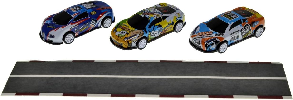 VENTURA TRADING 3 Pack Racing Cars And Play Mat Toy cars Racing Cars ...