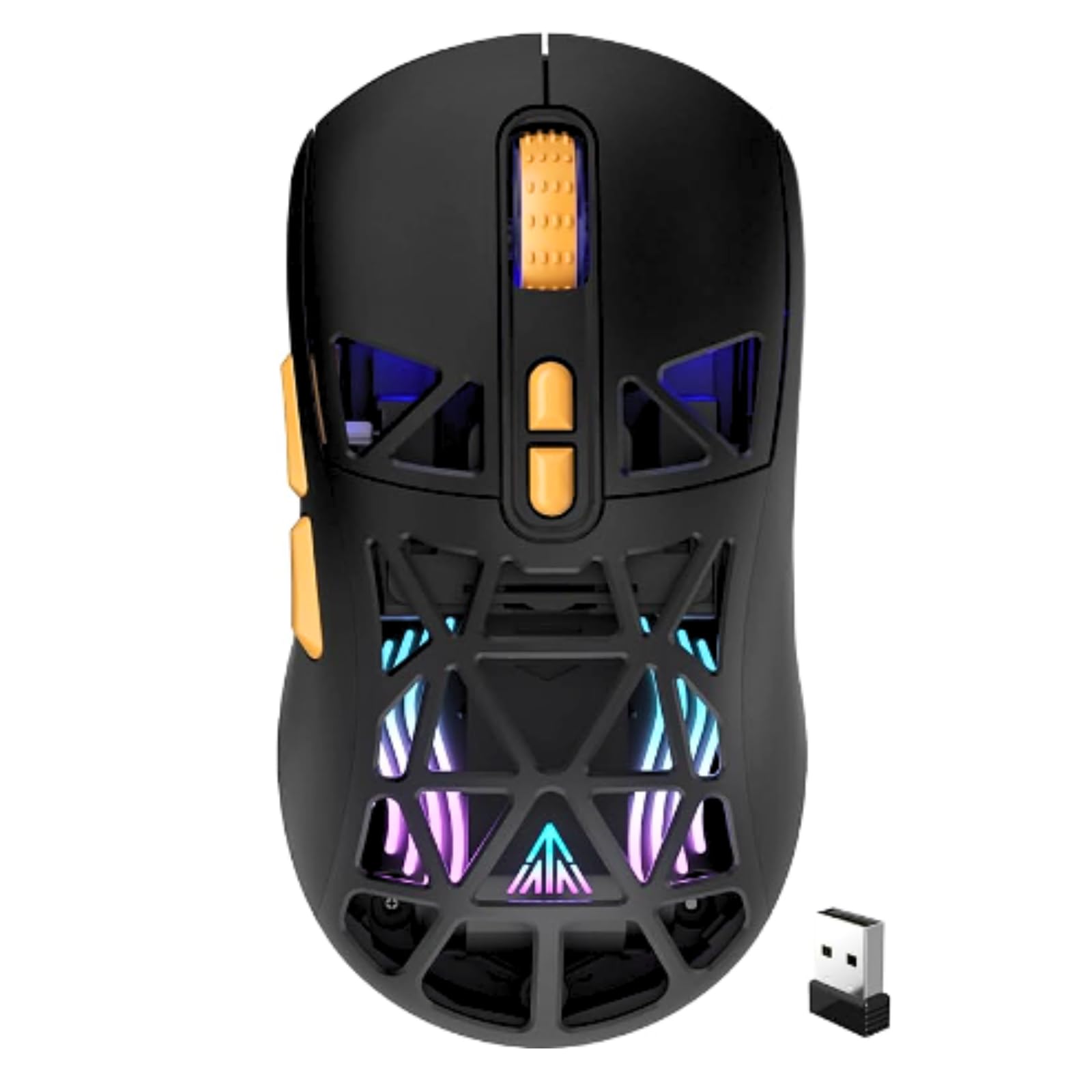 SOLAKAKA Wireless Gaming Mouse with 2 Side Buttons,10000 DPI,Type-C ...