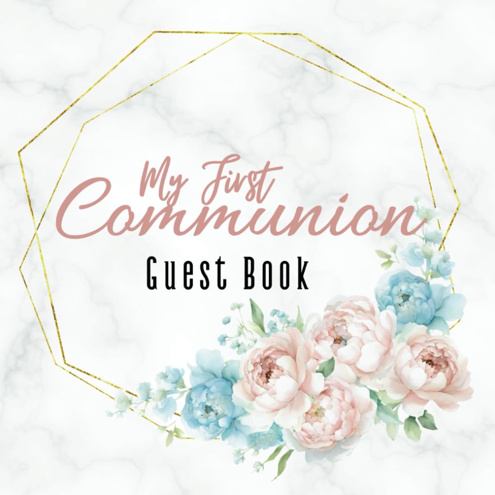 Mua My First Holy Communion Guest Book: Catholic Premium Memory Book ...