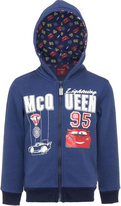 Disney Cars Boys Hoodie Sweatjacket - 2-3 Years - Navy: Amazon.co.uk ...