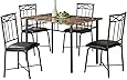 Amazon.com: Coaster Home Furnishings 150115 5-Piece Casual Dining Room ...