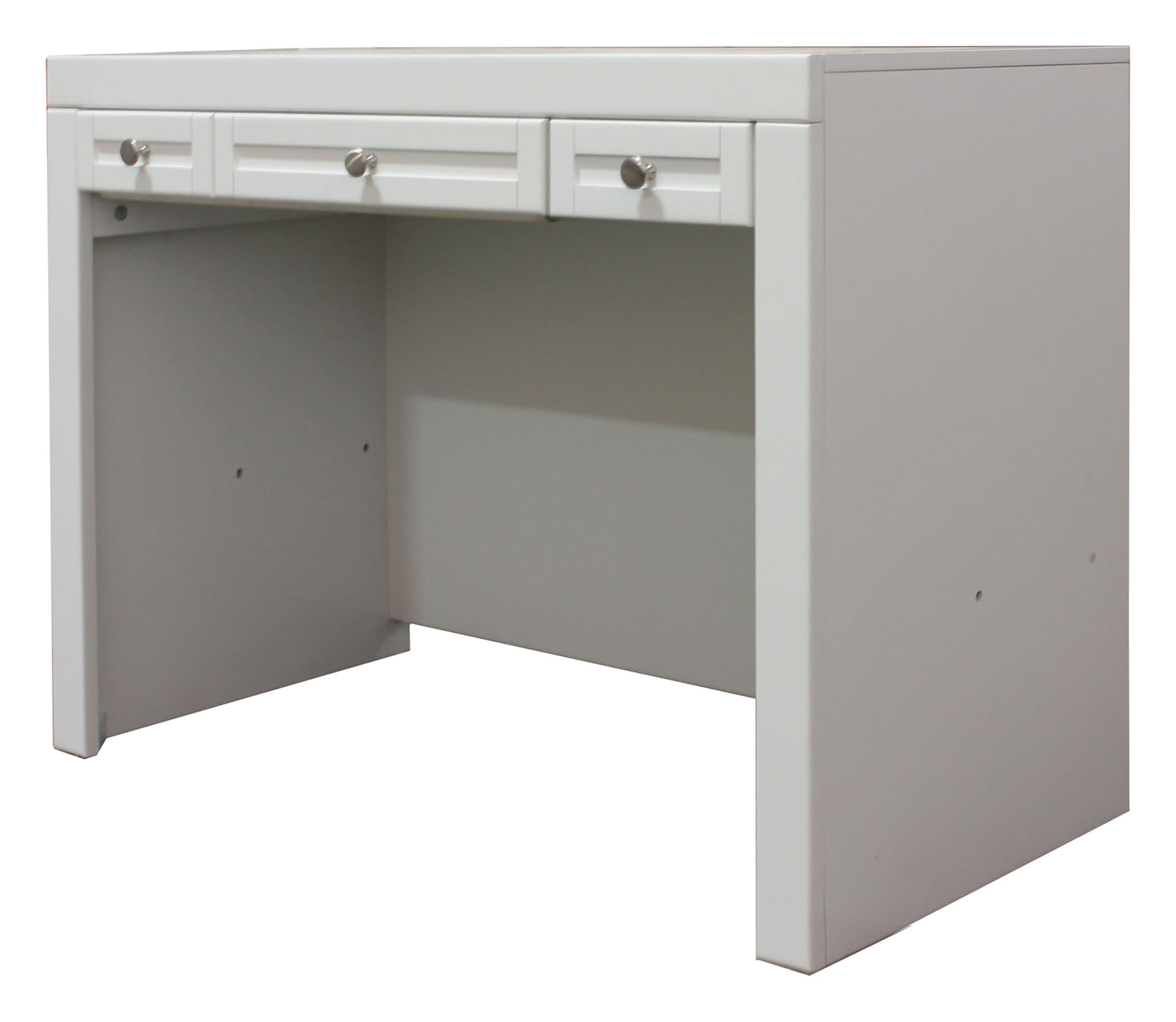 Parker House Catalina 40" W Wood Library Desk In White Finish on ...