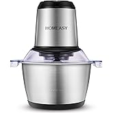 Amazon.com: Telcuisine Electric Meat Grinder, 2L Stainless Steel Food Processors 400W Food ...