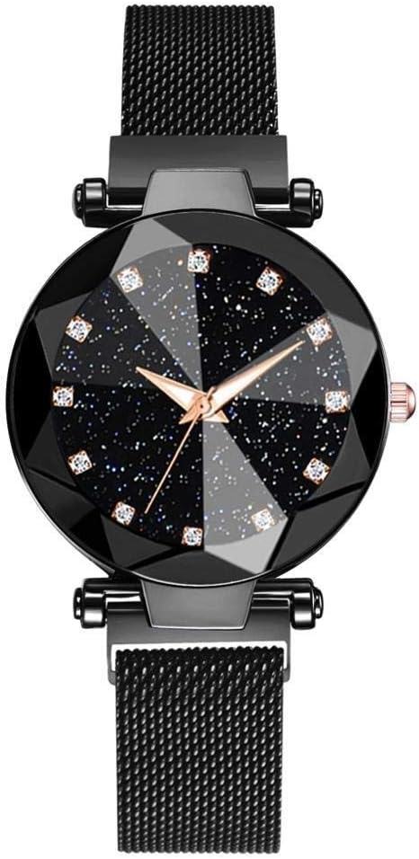 Reloj de moda Damas magnética de lujo estrellado del cielo del reloj ...