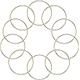 Amazon.com: 10 Pcs 3 Inch Metal Rings for Craft Gold Hoops Floral ...