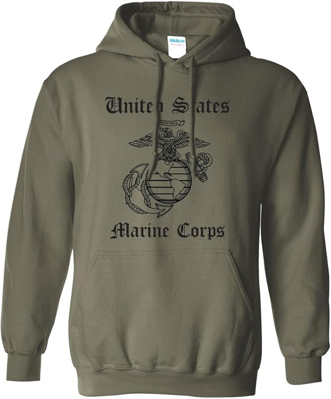 Amazon.com: United States Marine Corps Adult Hooded Sweatshirt: Clothing