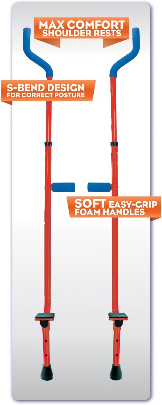 Geospace Original Walkaroo Steel Stilts by Air Kicks with Ergonomic ...