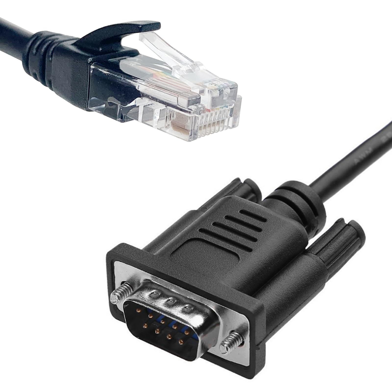 Mua 3.3FT DB9 to RJ45 Cat5 Ethernet LAN Console Cable, RJ45 Male to 9 ...