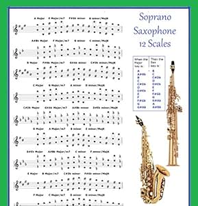 Amazon.com: SOPRANO SAXOPHONE POSTER 12 SCALES FOR SAX: Musical Instruments