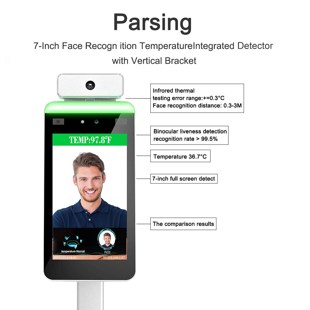Face Recognition Temperature Measurement System Support face Comparison ...