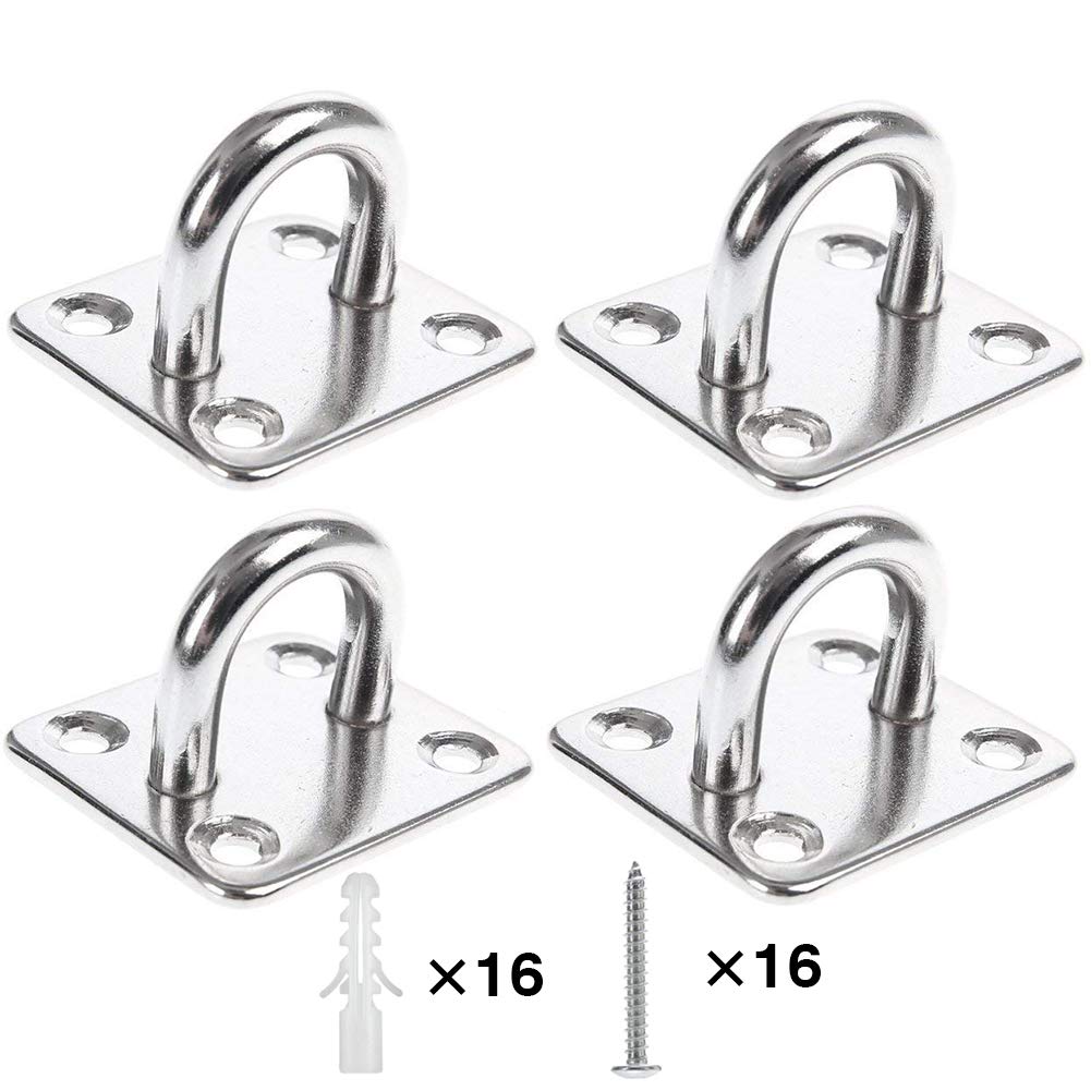 Amazon.com: Heavy Duty Pad Eye Plate Staple Ring Hook Loop U-Shaped ...