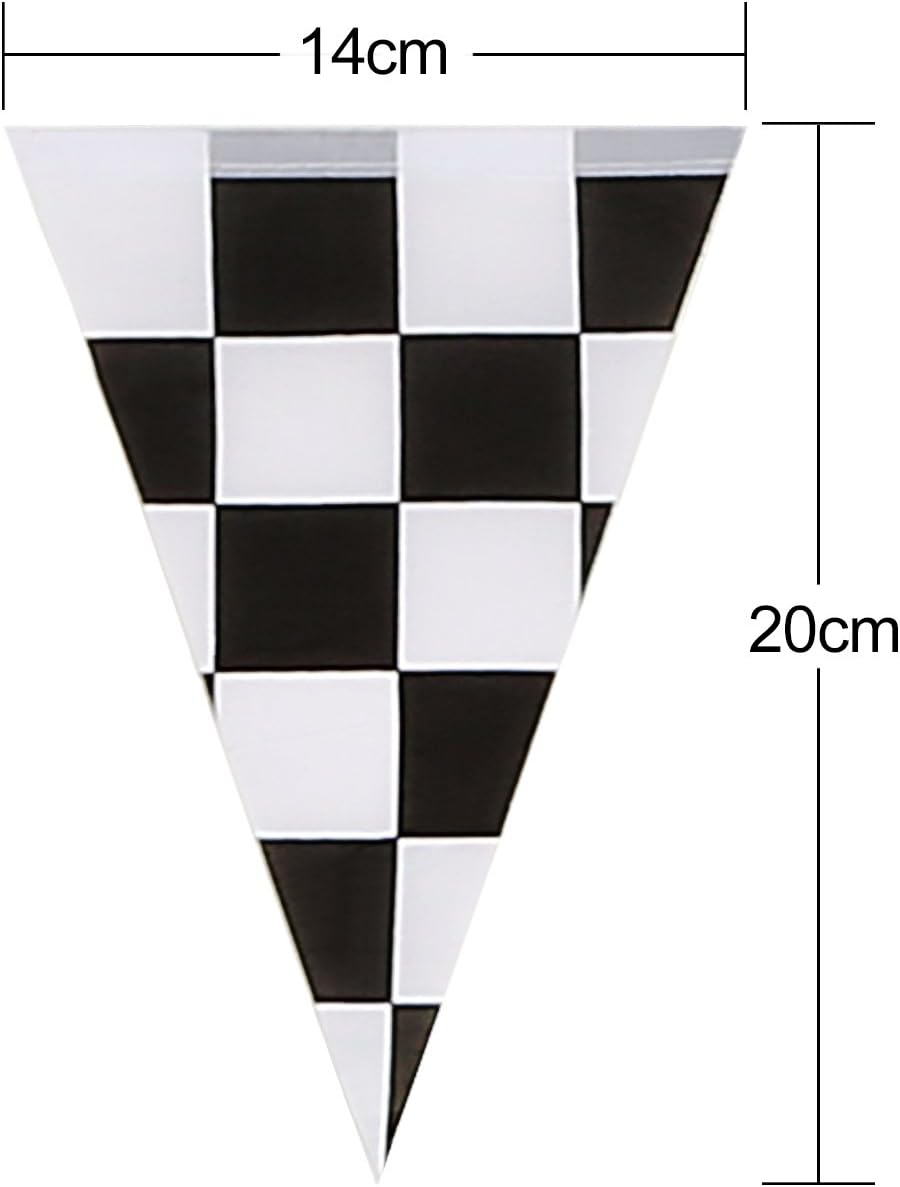 13 Meters Cloth Checkered Pennant Banner Racing Flag Banner Party ...