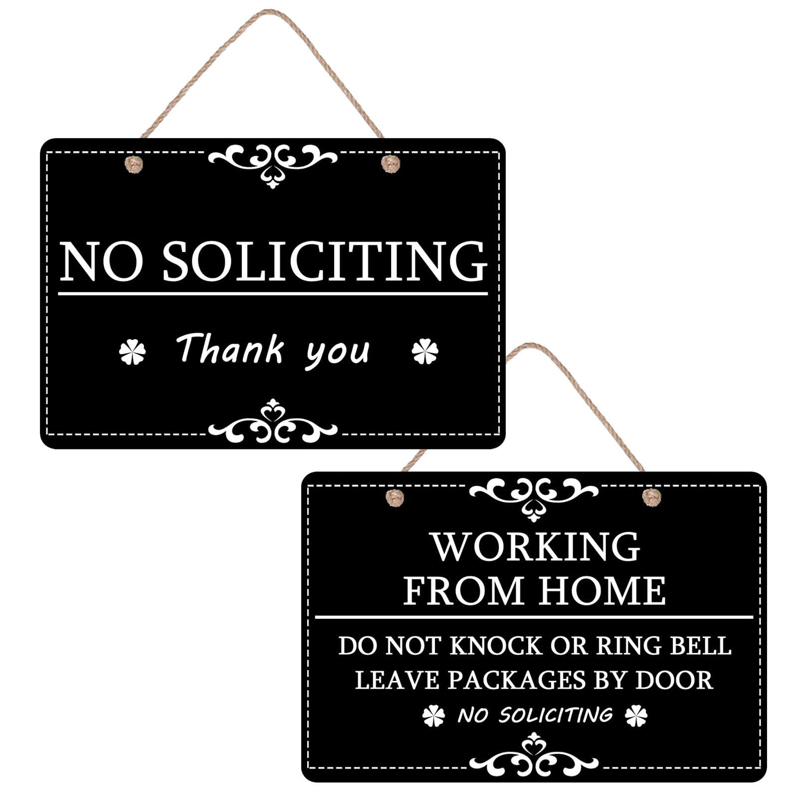 Working from Home Sign,Do Not Knock or Ring Bell Leave Packages at Door ...