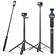 Amazon.com: 53.74‘’ Selfie Stick Extendable Camera Vlogging Tripod for ...