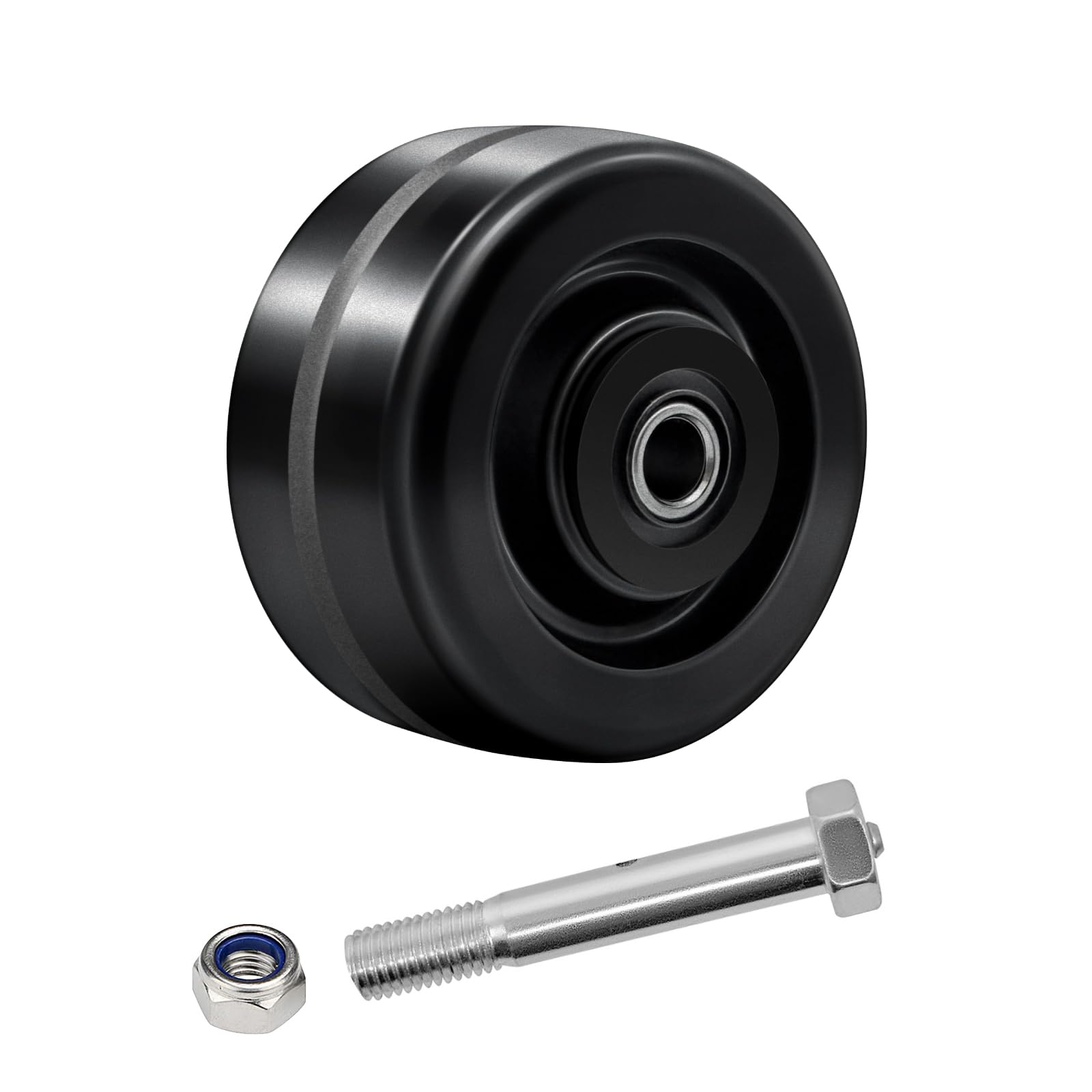 4 Inch Caster Wheels, Heavy Duty Casters, Trailer Wheels with Strong ...