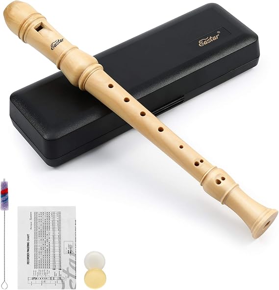 Eastar Descant Recorder C Key Wooden Recorder Kids German Style ...