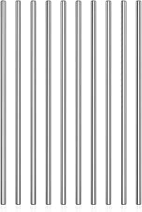 EKIND 10pcs Round Axles Shaft Rod/Straight Metal Round Shaft Rod Bars ...