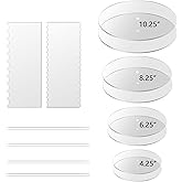 Amazon.com | Aquiver Acrylic Round Cake Disk Set - Cake Discs Circle ...