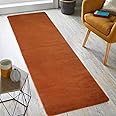 Amazon.com: RugStylesOnline Comfy Solid Color Runner Area Rug 26 Inch ...