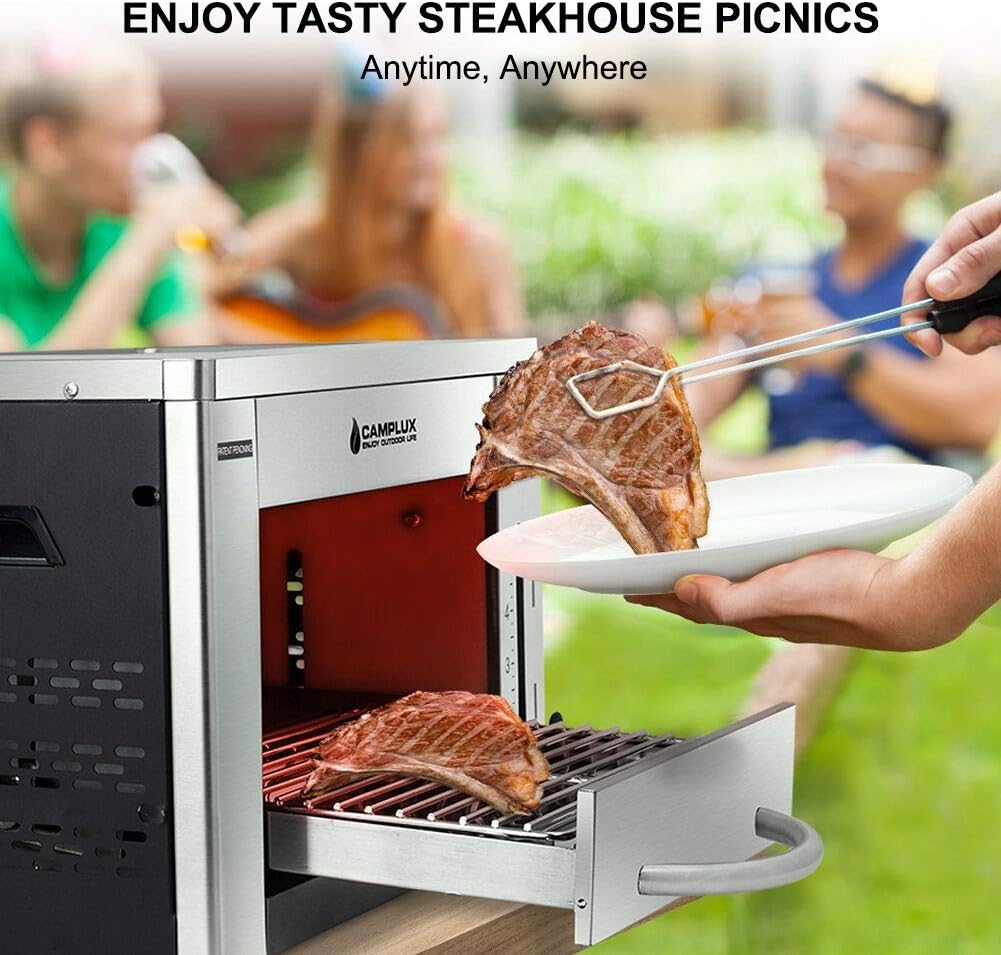 Review Camplux Propane Infrared Steak Grill,1600℉ Fast Efficient ...