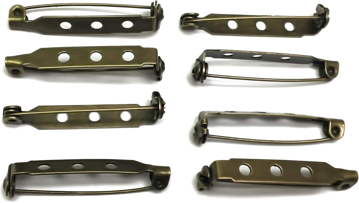 Amazon.com: ALL in ONE Pin Back Clasp Brooch Findings for Badge ...