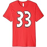 Amazon.com: Hey Arnold Halloween Gerald Number 33 Costume T-Shirt ...