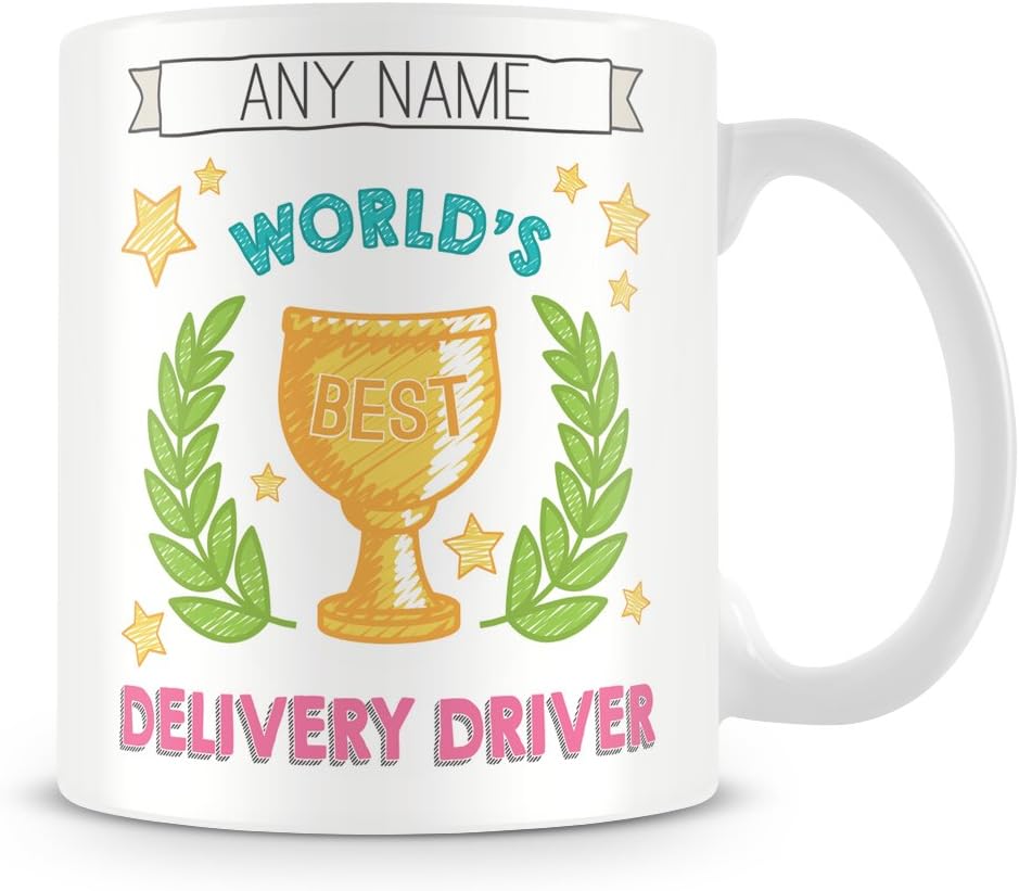Delivery Driver Mug - Worlds Best Personalised Cup Gift - Customise ...