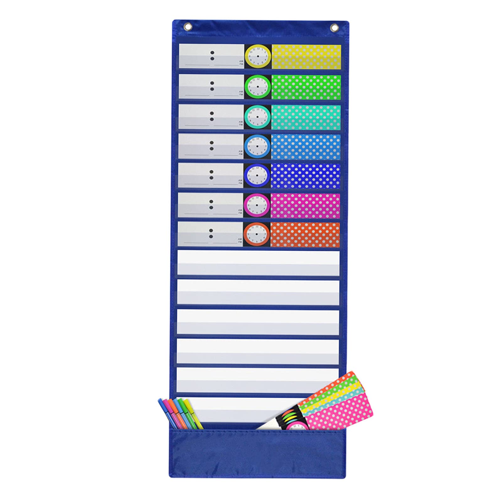 Mua LOL-FUN Classroom Pocket Chart Wall Hanging Teaching Chart Clear ...
