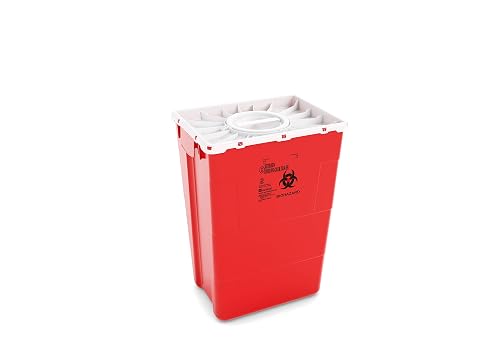 50 Liter/12 Gallon (8 Pack) Biohazardous Sharps Waste Container, Duo ...