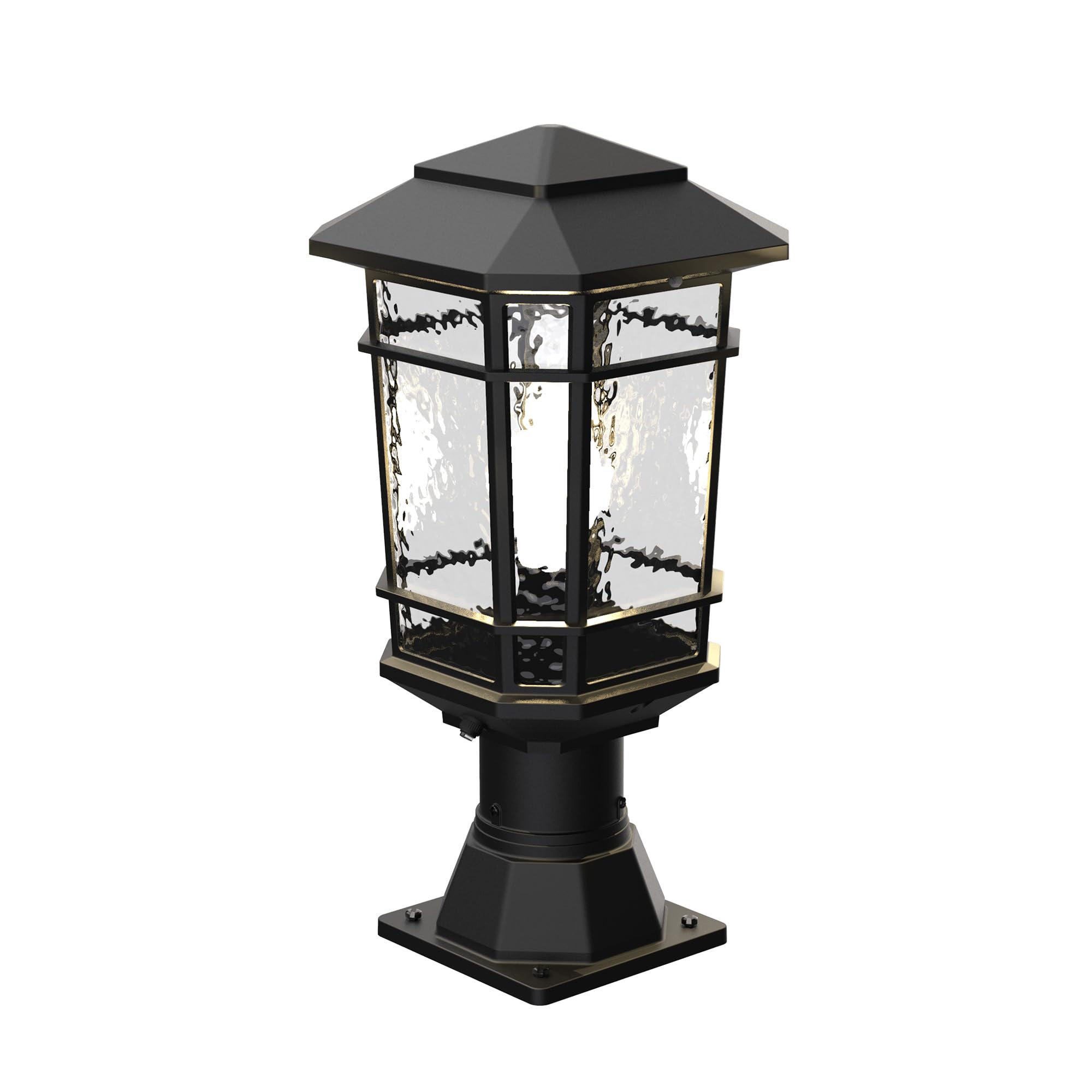 Koda Williams Outdoor LED Post Lantern, Automatic Dawn-to-Dusk Timer ...