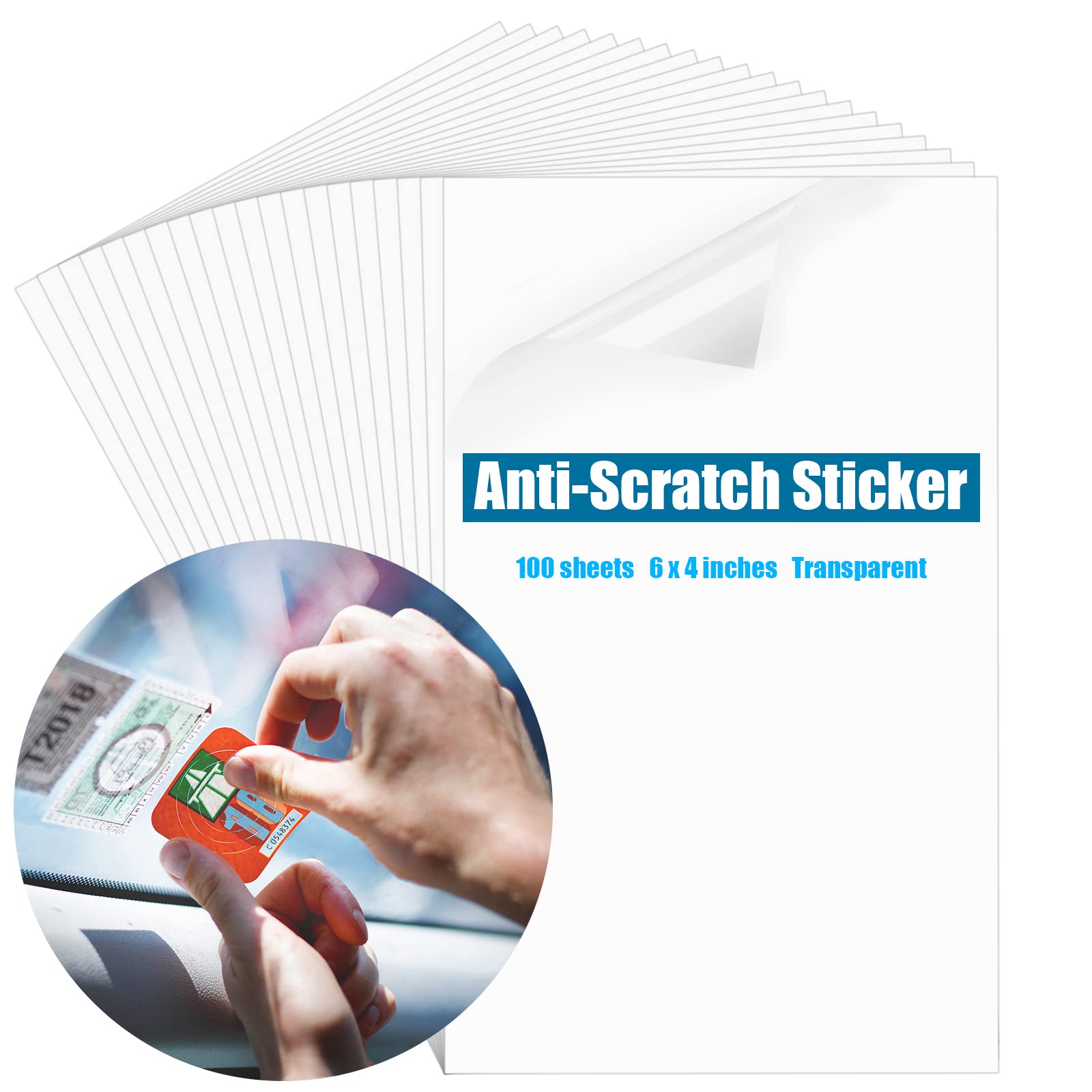 Mua 50 Clear Windshield Stickers - Vinyl Cling Windshield Sticker ...