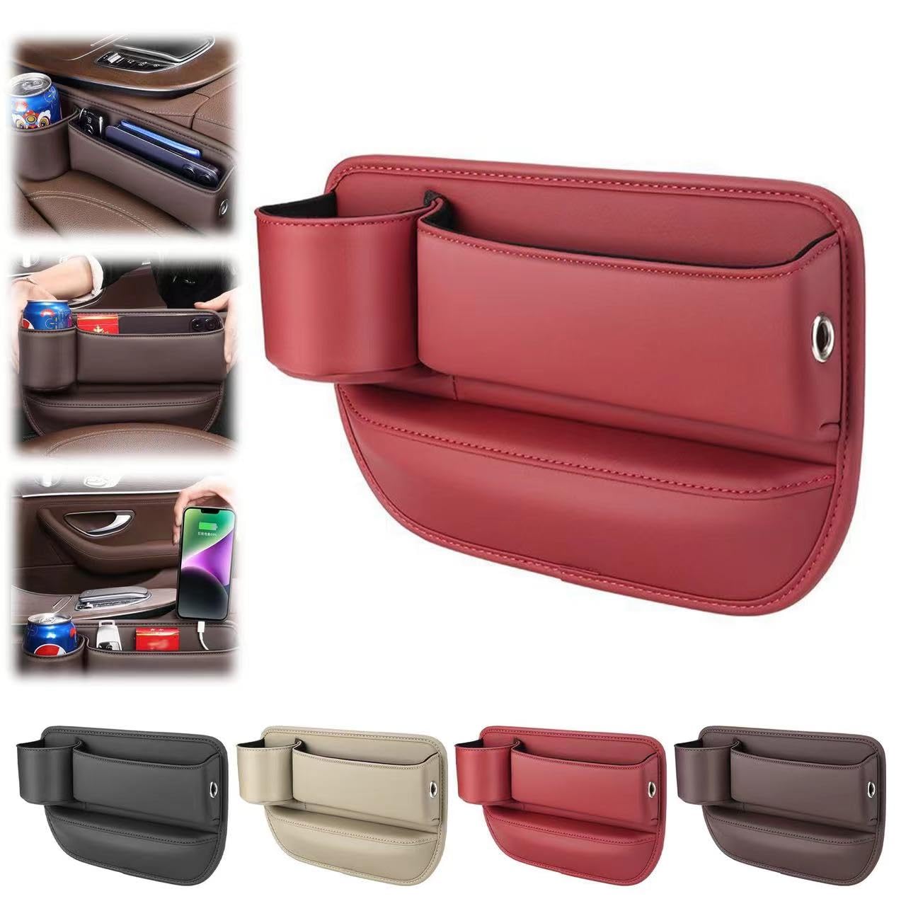 XIONHUFK Car Seat Gap Storage Box, Universal Seat Gap Organizer ...