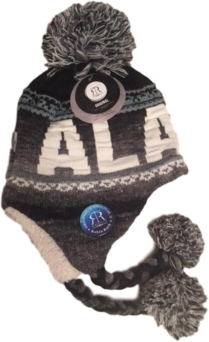Robin Ruth Alaska Helmet Hat W/Tassle Quality Grey Charcoal : Amazon.co.uk