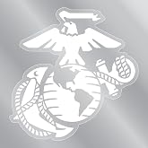 Amazon.com: Red USMC Eagle Globe and Anchor Logo Back Static Cling By ...
