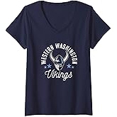 Amazon.com : Western Washington University Vikings Logo T-Shirt ...