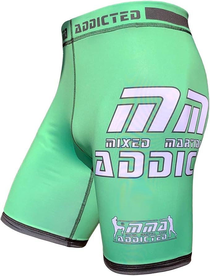 MMA Addicted Compression Shorts Irish Green (L): Amazon.co.uk: Clothing