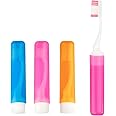 Amazon.com : ysuwekslu Travel Toothbrush, 3PCS Travel Toothbrush Set ...