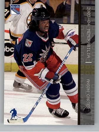 Amazon.com: 2003-04 Be A Player Memorabilia #10 Anson Carter New York ...