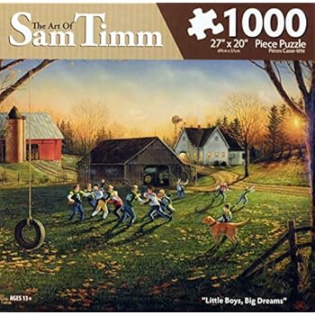 Amazon.com: The Art of Sam Timm "Country Village" Jigsaw Puzzle: Toys ...