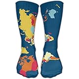 EliteDesignzz Men's World Map Custom Design Socks at Amazon Men’s ...