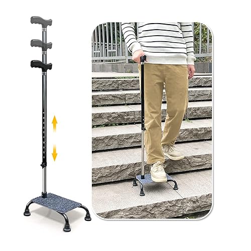 NEAUDE Stair Climbing Cane Lifts for Seniors Half Steps Assist Walking ...