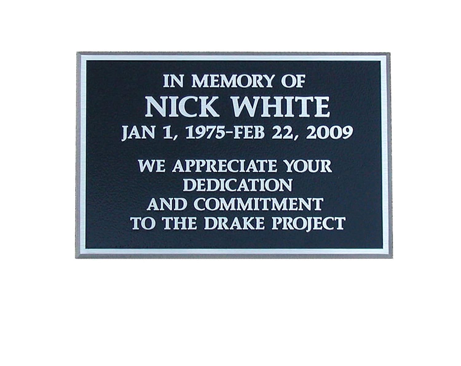 Amazon.com: Aluminum Metal memorial plaque custom order personalized ...