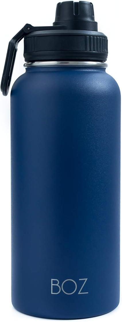 BOZ Stainless Steel Water Bottle XL - Monaco Blue (1 L / 32oz) Wide ...