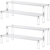 Amazon.com: ihomecooker Clear Acrylic Display Riser 2 Tier Cupcake ...