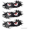 Amazon.com - 3PCS Peeking Monster Angry Eyes Car Decals,Funny Monster ...
